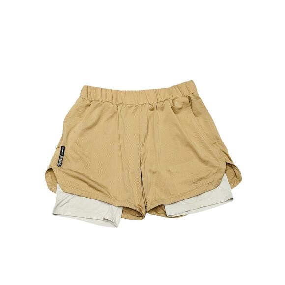 YoungLA | Shorts | Young La Mens Compression Shorts Logo Tan Cream ...